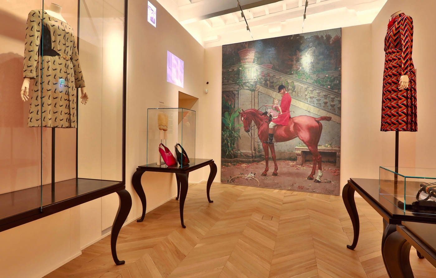 Museum der berühmten Modemarke Gucci im Palazzo della Mercanza