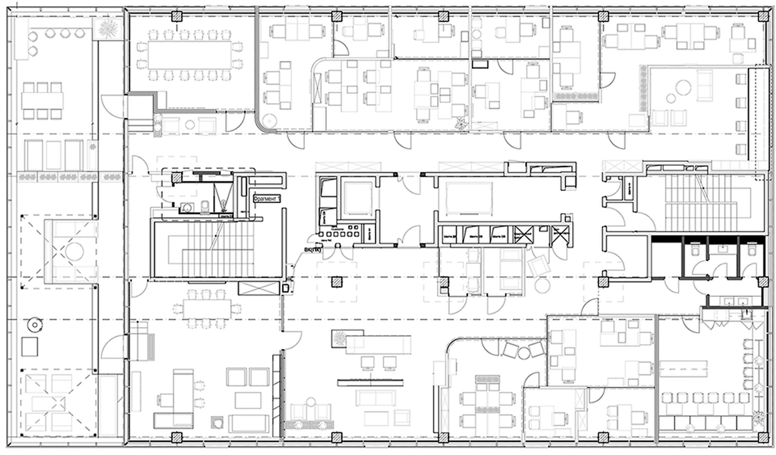 The office is a place of power. Headquarters of the UFuture company in ...