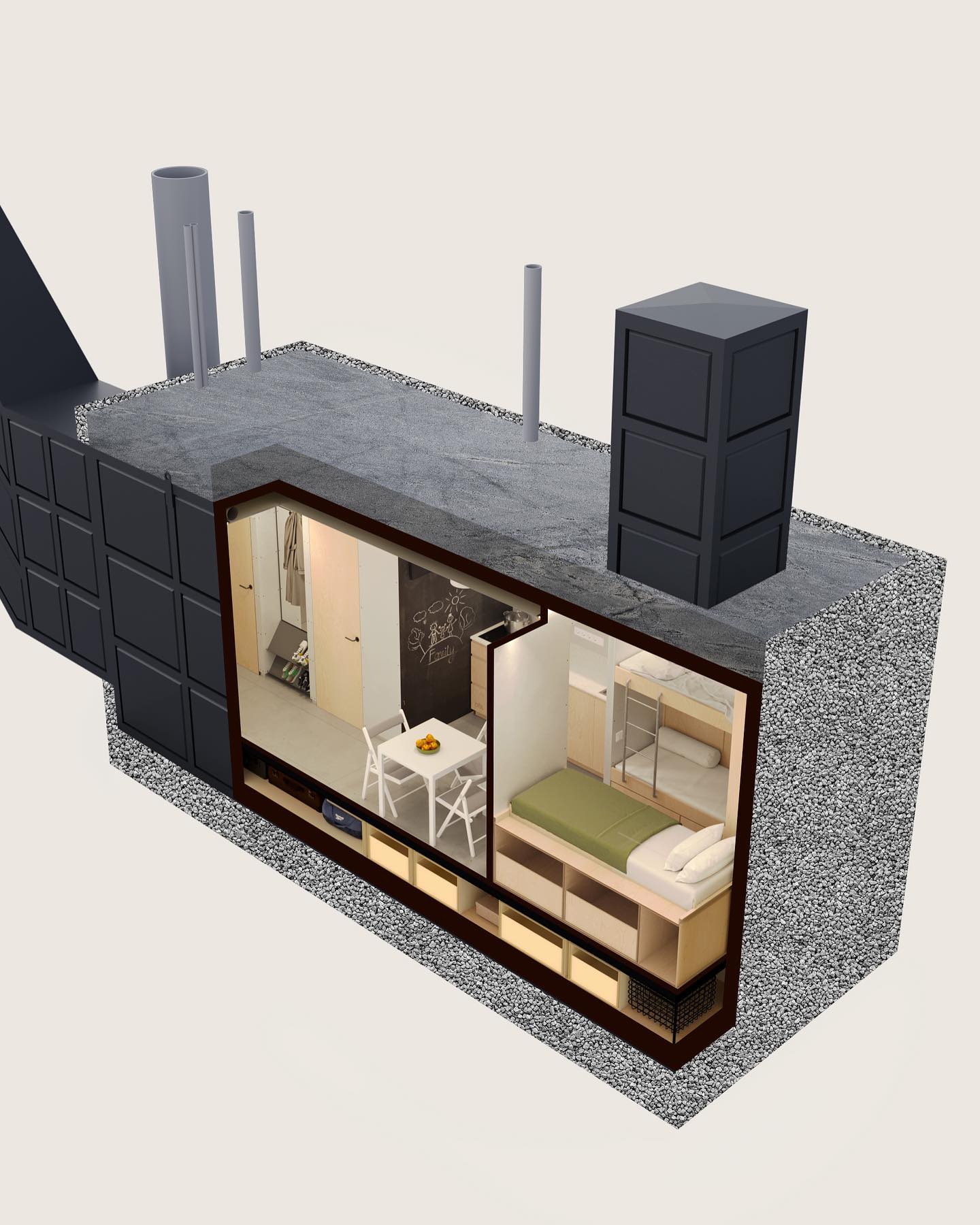 Kharkiv residents have developed a project of underground bunkers with ...