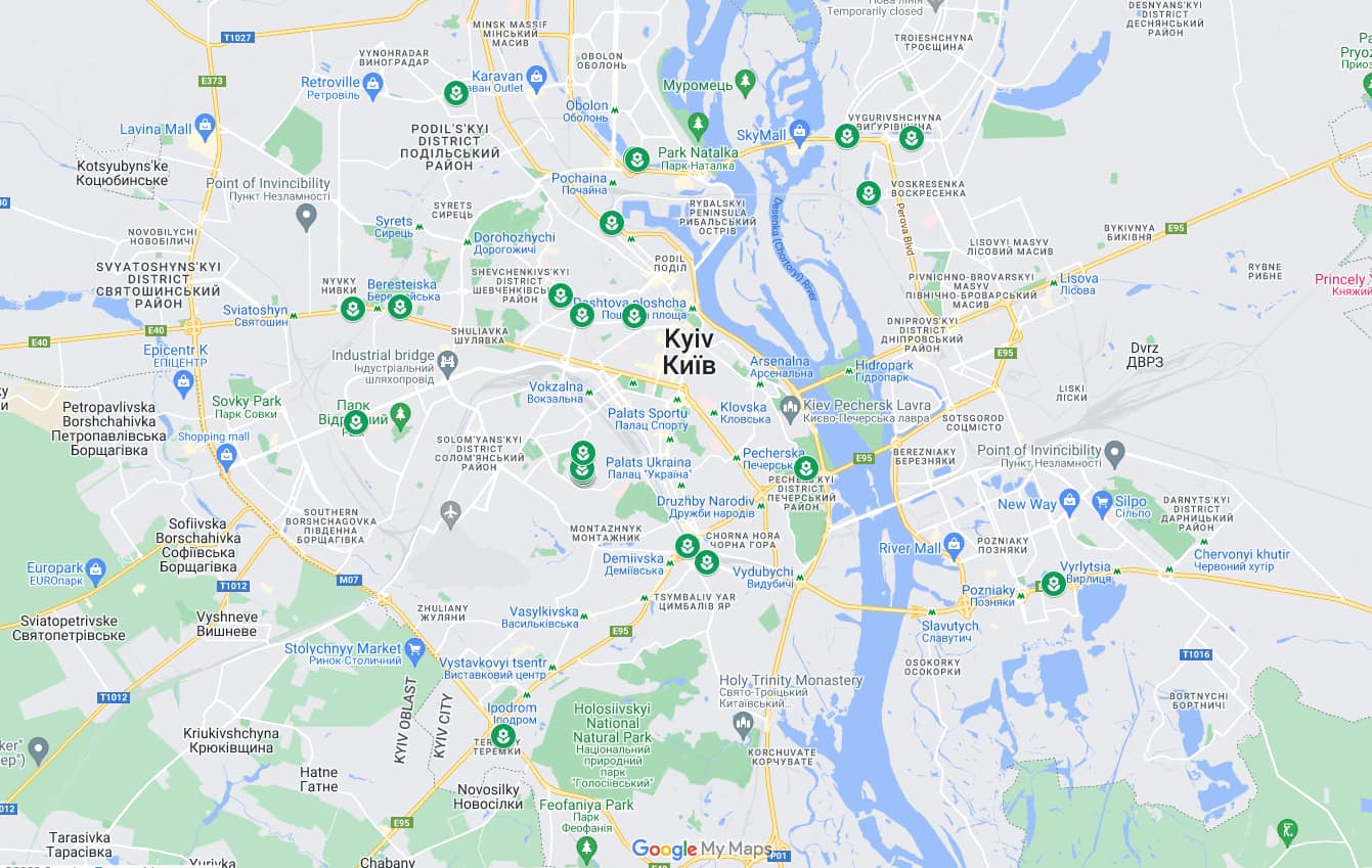 In Kyiv, the first 25 plots were planted with decorative meadows: map ...