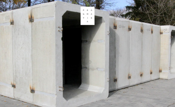 The first modular shelters made of concrete blocks will be installed in ...
