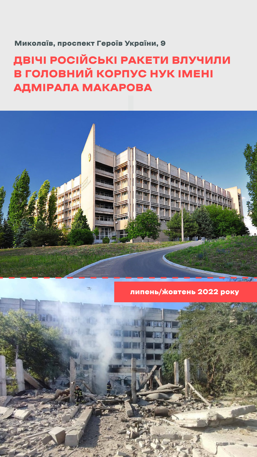 Admiral Makarov National Shipbuilding University, Mykolaiv. A lost ...