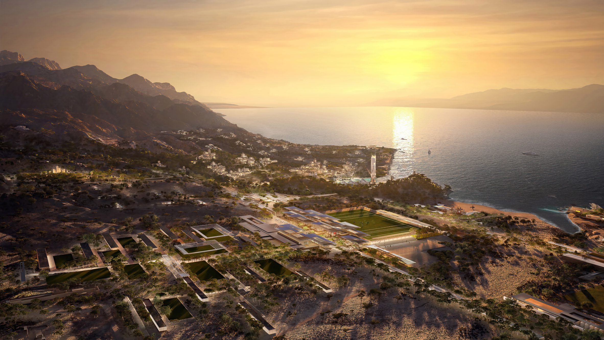 Neom presented the project of a coastal city with an emphasis on sports ...