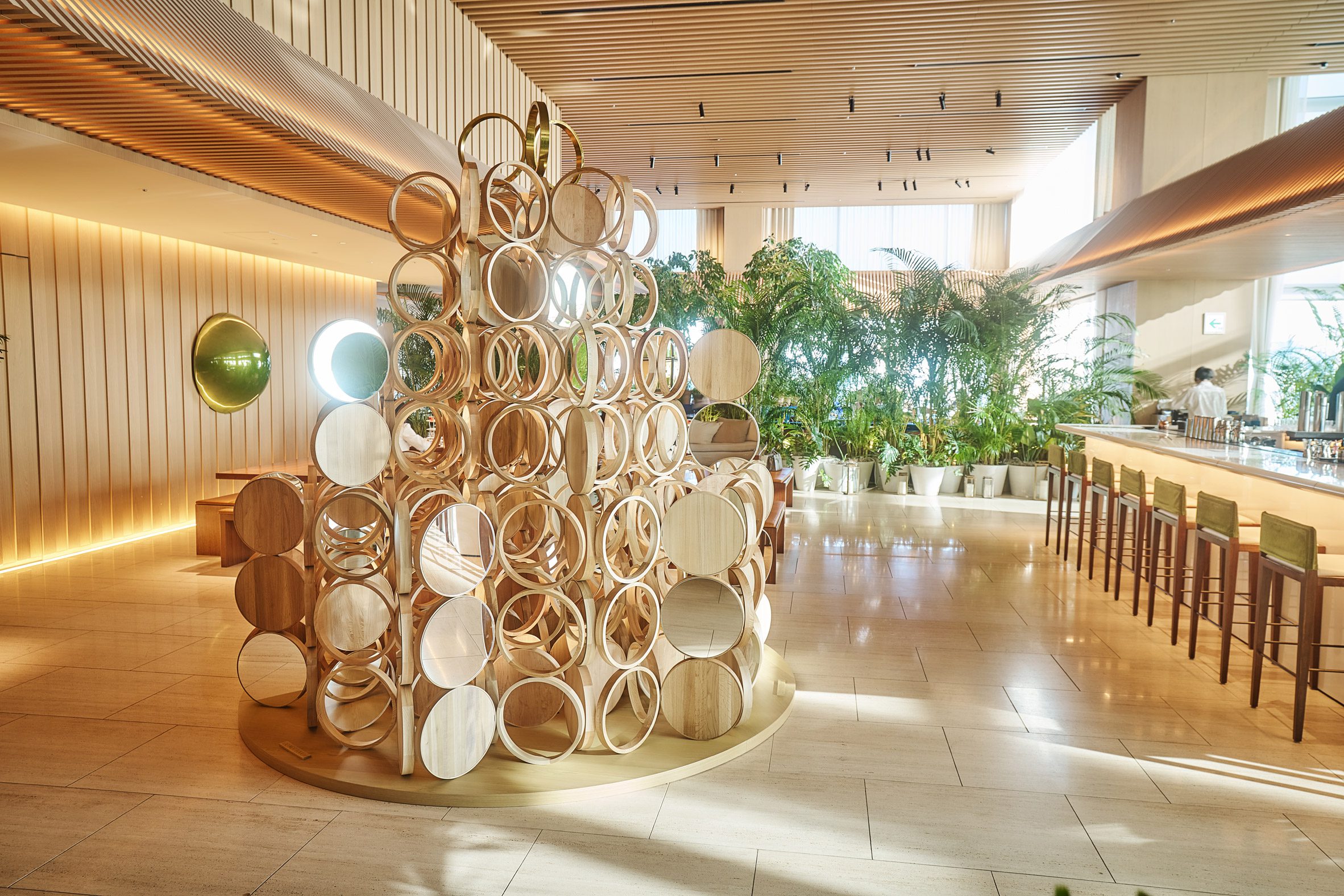 A Japanese architect created a pair of Christmas trees that will later ...