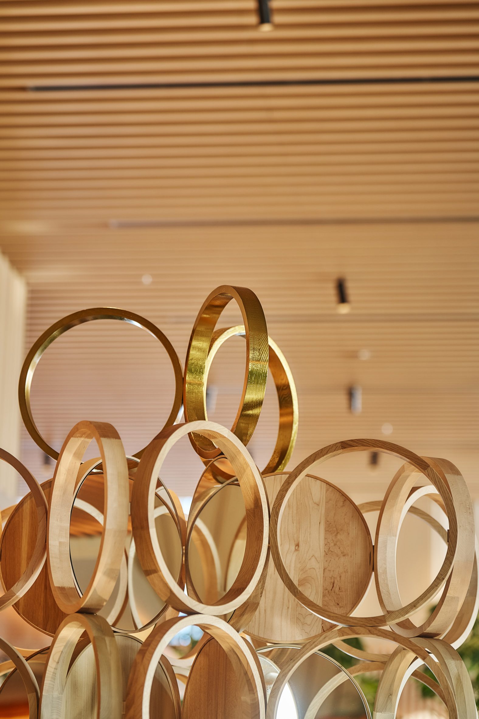 A Japanese architect created a pair of Christmas trees that will later ...