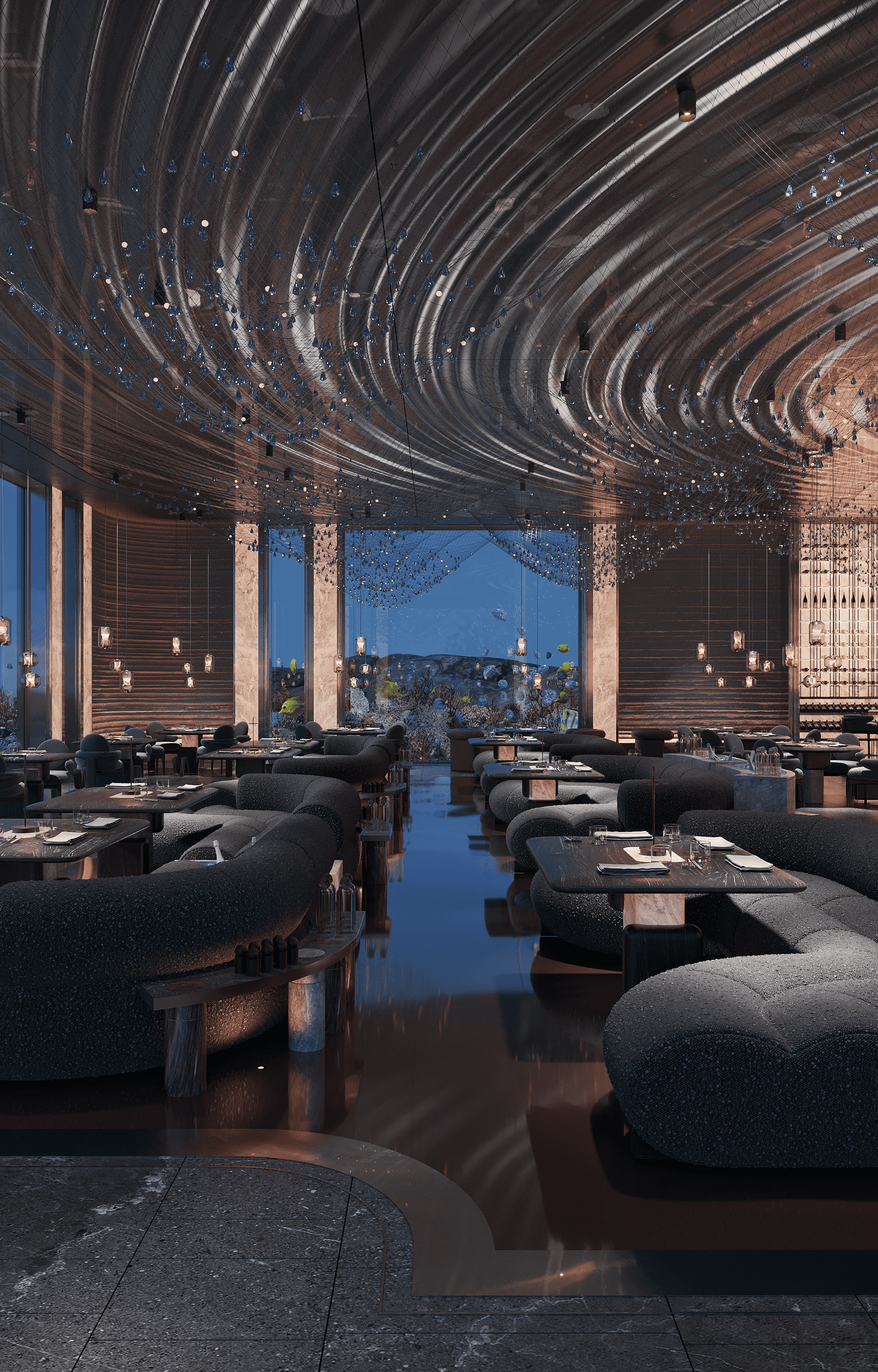 NKey presents a new concept of an underwater restaurant in Dubai ...