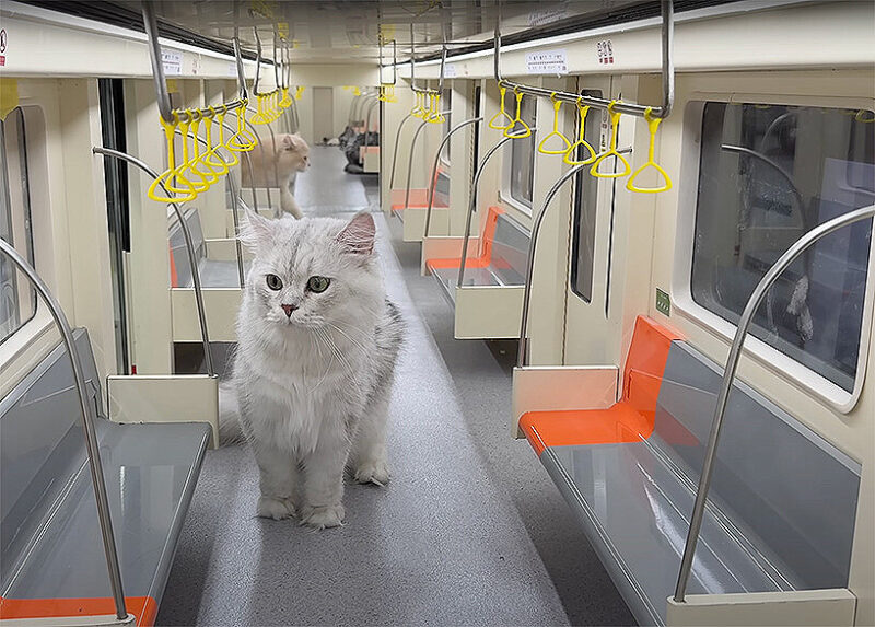 Chinese YouTuber created a mini subway for his cats - PRAGMATIKA.MEDIA ...