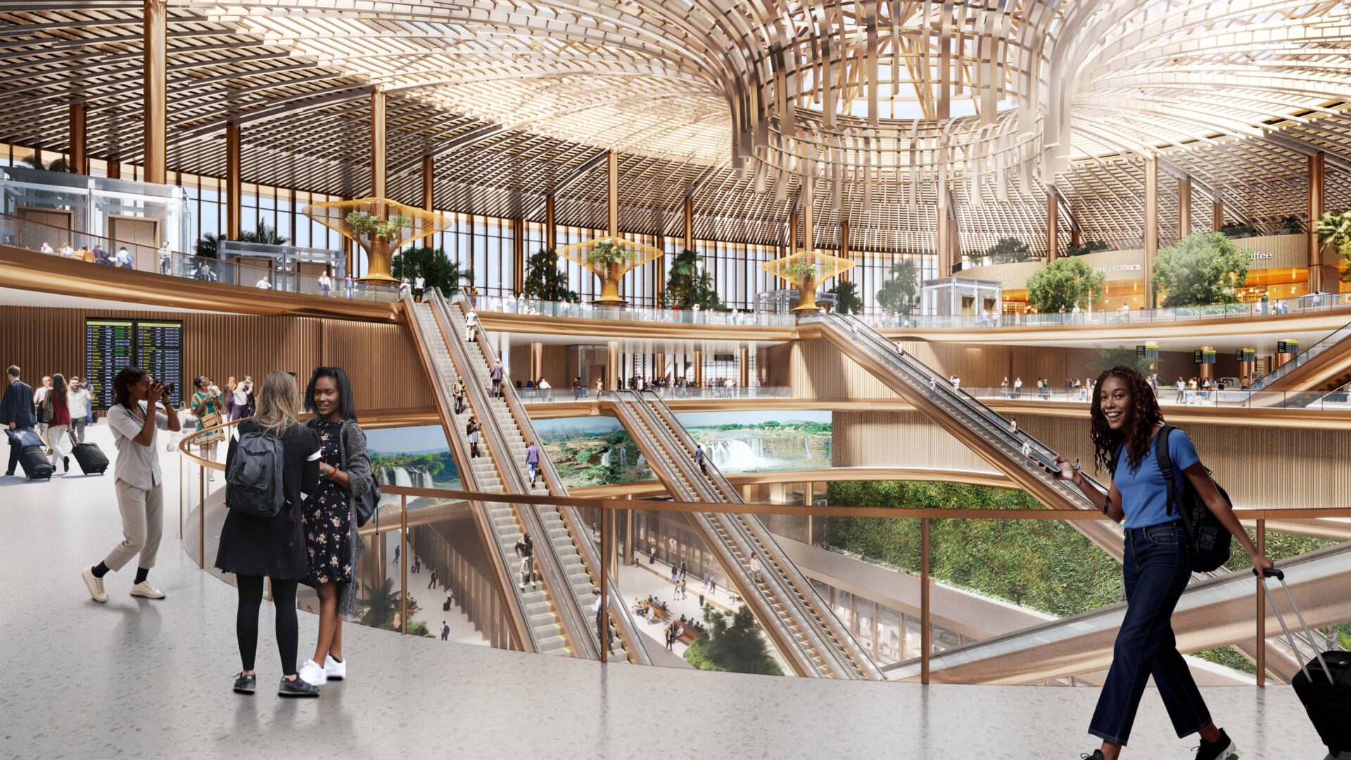 Construction of Africa's largest airport by Zaha Hadid Architects has ...