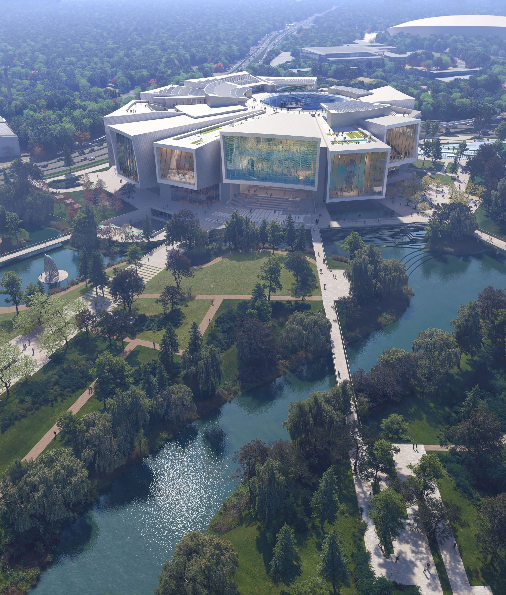 Snøhetta presenta el proyecto del Museo de Arte de Beijing con un atrio ...